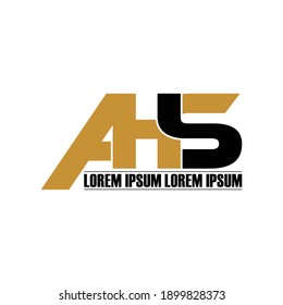 Ahs Letter Monogram Logo Design Vector Stock Vector (Royalty Free ...