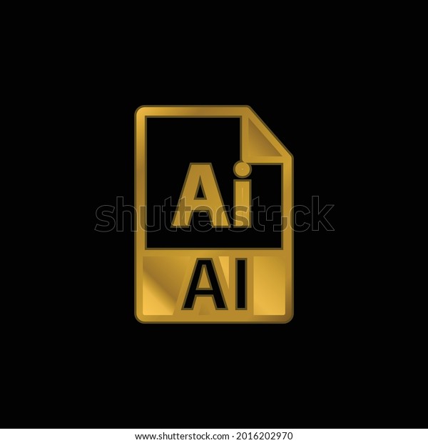 Ai File Format Symbol Gold Plated Stock Vector (Royalty Free ... Ai File Format Symbol Gold Plated Stock Vector (Royalty Free ...