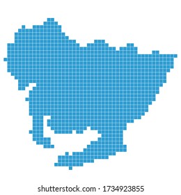 Aichi Map Dot Blue Icon Stock Vector (Royalty Free) 1734923855 ...