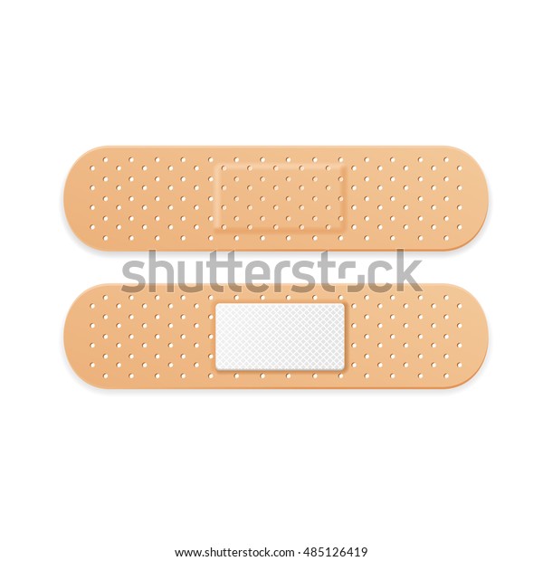Aid Band Plaster Strips Set Vector Stock Vector (Royalty Free ...