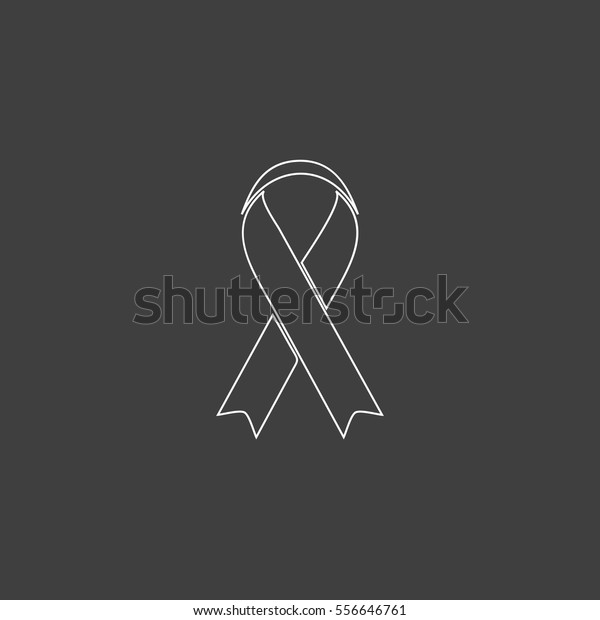 Aids Outline Vector Icon Contour Line Stock Vector (Royalty Free ...