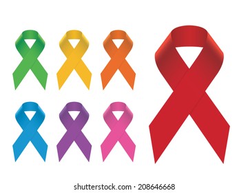 Aids Ribbon Symbol Stock Vector (Royalty Free) 208646668 | Shutterstock