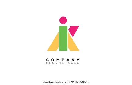 Aik Alphabet Letters Initials Monogram Stock Vector (Royalty Free ...