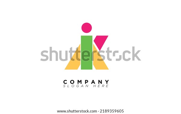 Aik Alphabet Letters Initials Monogram Stock Vector (Royalty Free ...
