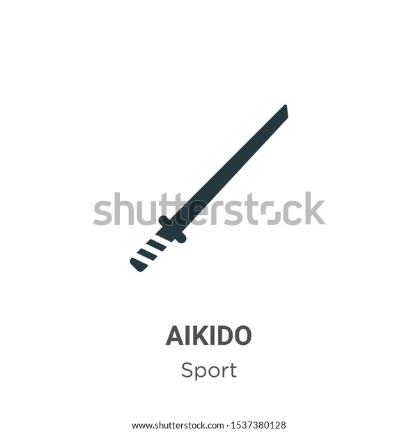 Aikido Vector Icon On White Background Stock Vector (Royalty Free ...