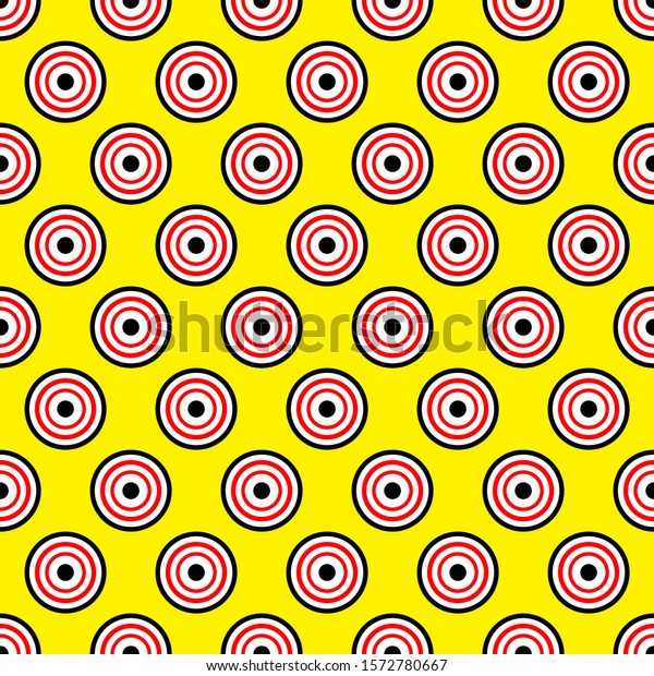 Aim Board Design On Yellow Background Stock Vector (Royalty Free ...