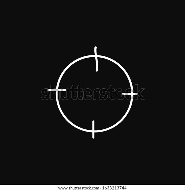 Aim Hand Drawn Outline Style Minimalist Stock Vector (Royalty Free ...
