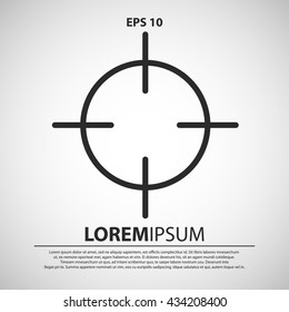 Aim Icon Aim Line Icon Stock Vector (Royalty Free) 434208400 | Shutterstock