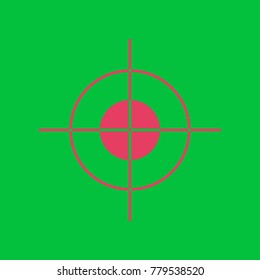 Aim Icon Vector Paradise Pink Icon Stock Vector (Royalty Free ...
