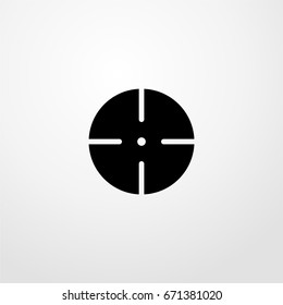 Aim Icon Vector Sign Symbol On Stock Vector (Royalty Free) 671381020 ...