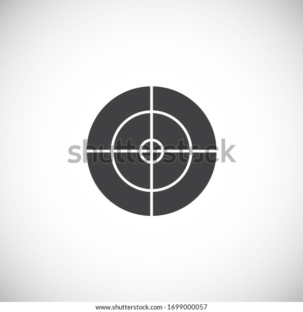 Aim Related Icon On Background Graphic Stock Vector (Royalty Free ...