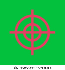 Aim Sign Vector Paradise Pink Icon Stock Vector (Royalty Free ...