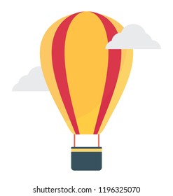 Air Balloon Parachute Icon Stock Vector (Royalty Free) 1196325070 ...