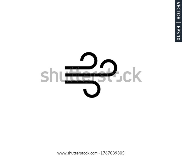 Air Blow Icon Vector Design Element Stock Vector (Royalty Free ...