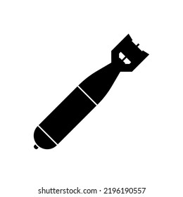 Air Bomb Icon Black Vector Illustration Stock Vector (Royalty Free ...