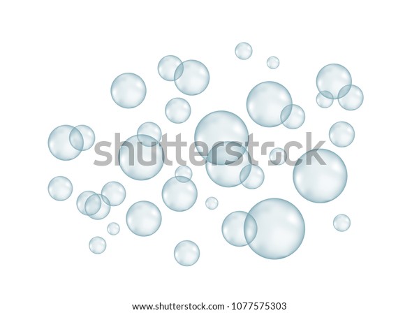 Air Bubbles On White Background Vector Stock Vector (Royalty Free ...