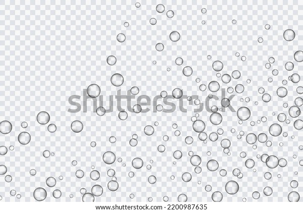 Air Bubbles Oxygen Champagne Crystal Clear Stock Vector (Royalty Free ...