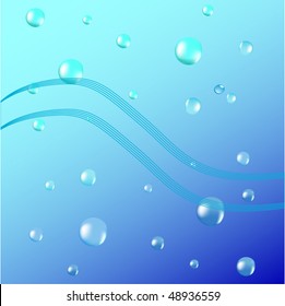 Air Bubbles Rising Water Vector Stock Vector (Royalty Free) 48936559 ...