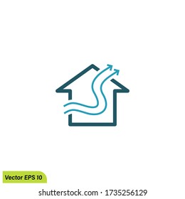 Air Circulation Icon Illustration Vector Eps Stock Vector (Royalty Free ...