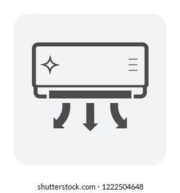 Air Conditioner Cleaning Vector Icon Wall Stock Vector (Royalty Free ...