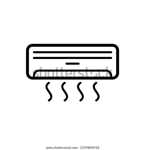 Air Conditioner Icon Ac Logo Vector Stock Vector (Royalty Free ...