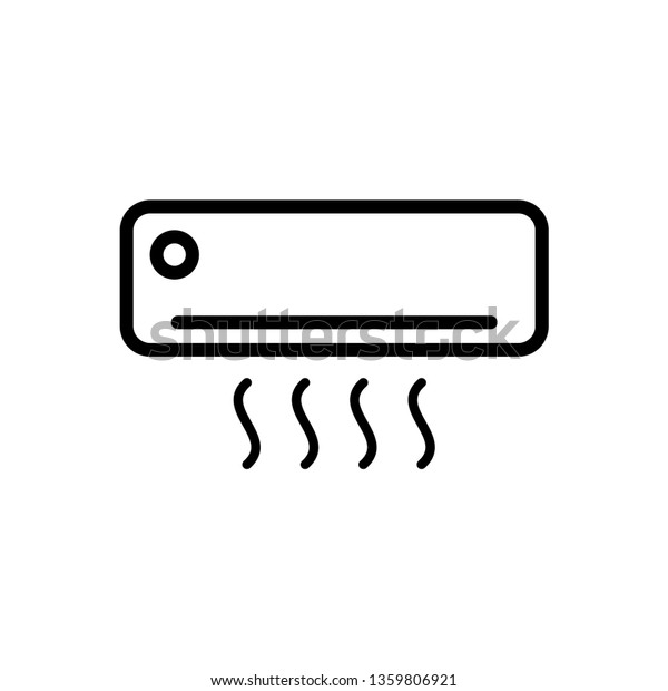 Air Conditioner Icon Ac Logo Vector Stock Vector (Royalty Free ...