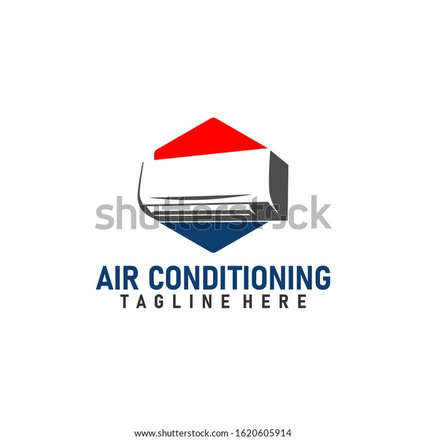 Air Conditioner Logo Design Vector Template: เวกเตอร์สต็อก (ปลอดค่า ...
