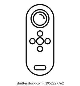 Air Conditioner Remote Control Icon Outline Stock Vector (Royalty Free ...