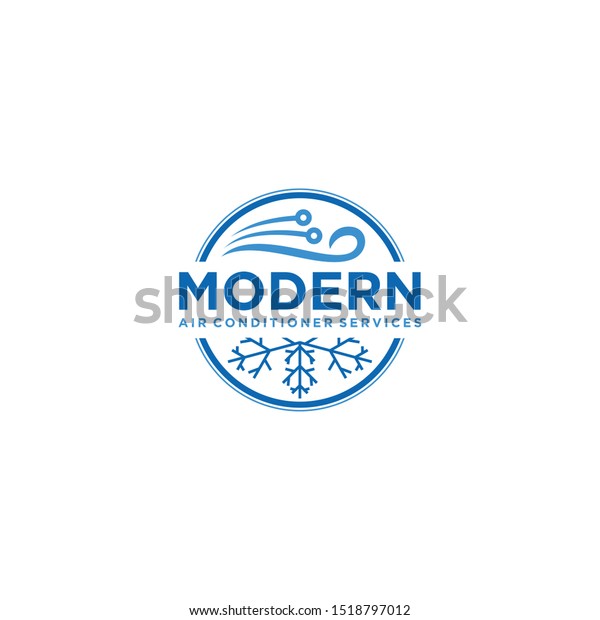 Air Conditioner Service Logo Design Stock Vector (Royalty Free) 1518797012