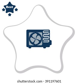 Air Conditioner Vector Icon Outdoor Unit: vector de stock (libre de ...