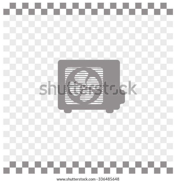 Air Conditioner Vector Icon Outdoor Unit: เวกเตอร์สต็อก (ปลอดค่า ...