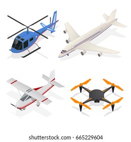 Air Crafts Set Isometric View Jet Stock Vector (Royalty Free) 665229604 ...