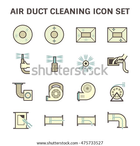 Air Duct Pipe Cleaning Vector Icon 스톡 벡터(사용료 없음) 475733527 - Shutterstock