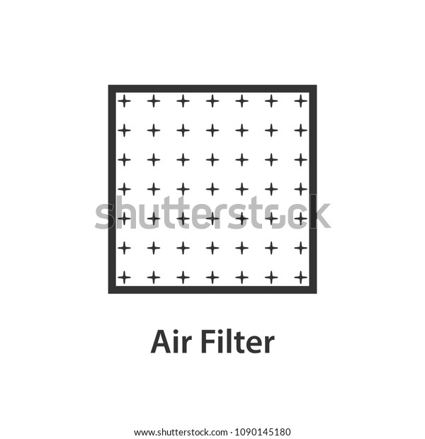 Air Filter Icon Vector Clipart Isolated Stock Vector (Royalty Free ...
