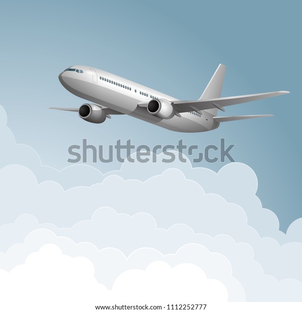 Air Flight Concept Design Vector Drawn Stock Vector (Royalty Free ...