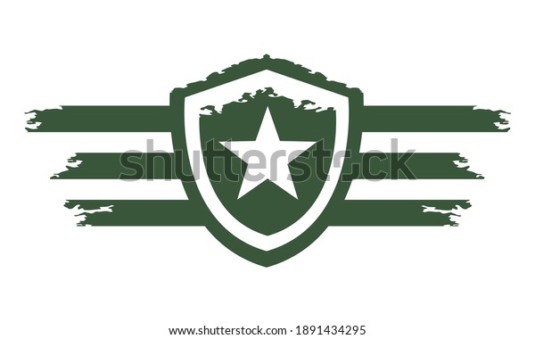 Air Force Badge Star Airforce Logo Stock Vector (Royalty Free) 1891434295