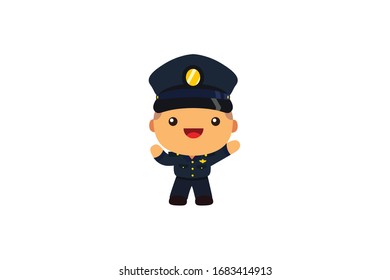 Air Force Man Profession Vector Illustration Stock Vector (Royalty Free ...