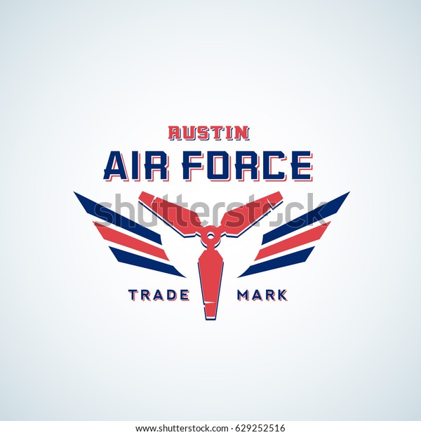 Air Force Vector Retro Label Sign Stock Vector (Royalty Free) 629252516 ...