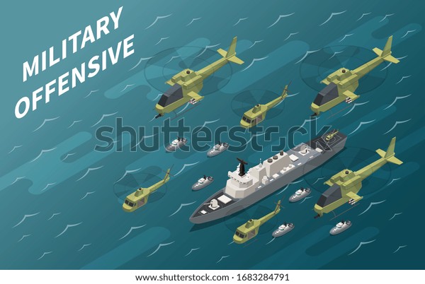 Air Forces Military Offensive Operation Using Stock Vector (Royalty ...