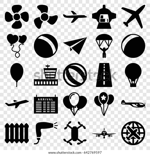 Air Icons Set Set 25 Air Stock Vector (Royalty Free) 642769597 ...