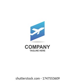 Air Plane Blue Logo Design Icon Stock Vector (Royalty Free) 1747553609 ...