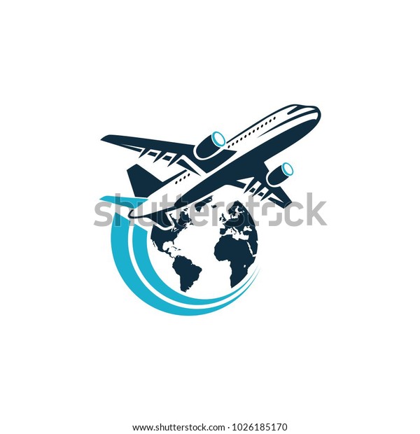 Air Plane Jet Logo Design Stock Vector (Royalty Free) 1026185170 ...