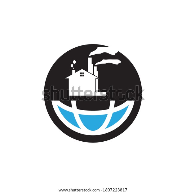 Air Pollution Logo Vector Illustration Stock Vector (Royalty Free ...