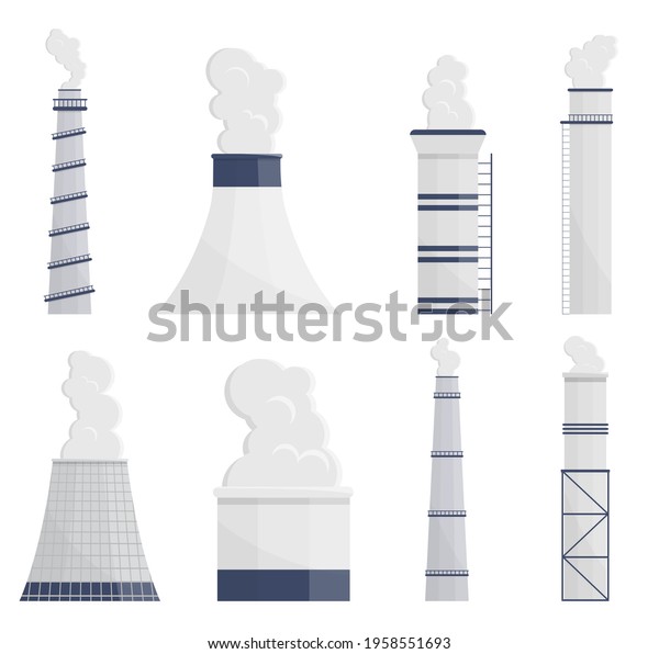 Air Pollution Poster Banner Smoke Emissions Stock Vector (Royalty Free ...