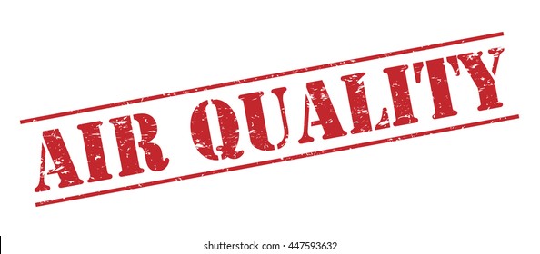 Air Quality Vector Stamp On White Stock Vector (Royalty Free) 447593632 ...