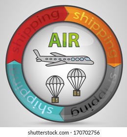 Air Shipping Stock Vector (Royalty Free) 170702756 | Shutterstock
