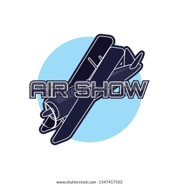 Air Show Logo Isolated On White Stock Vector (Royalty Free) 1347457502 ...