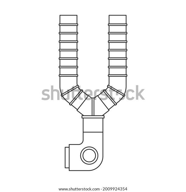 Air System Vector Outline Icon Vector Stock Vector (Royalty Free ...