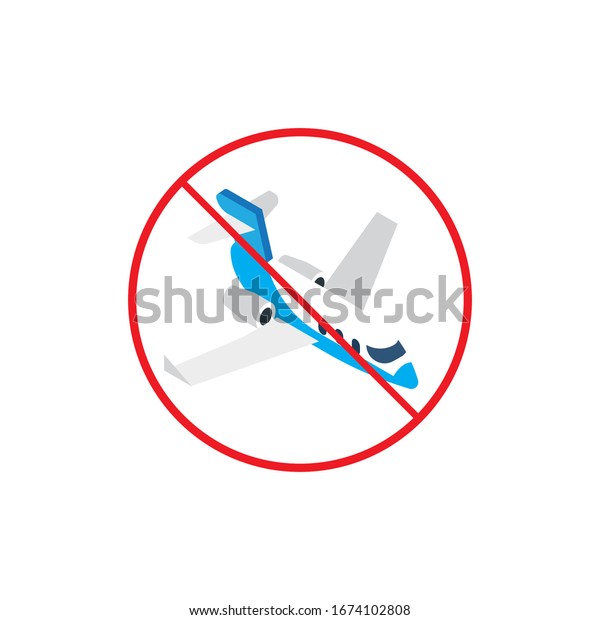 Air Travel Prohibited Vector Graphics Design Stock Vector (Royalty Free ...