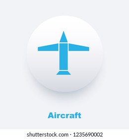 Aircraft Fly Icon Stock Vector (Royalty Free) 1235690002 | Shutterstock